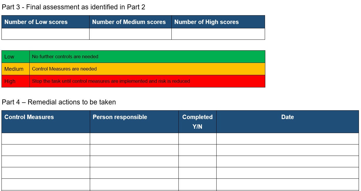 Manual Handling Risk Assessment Template | OSHA Compliant - Instant ...