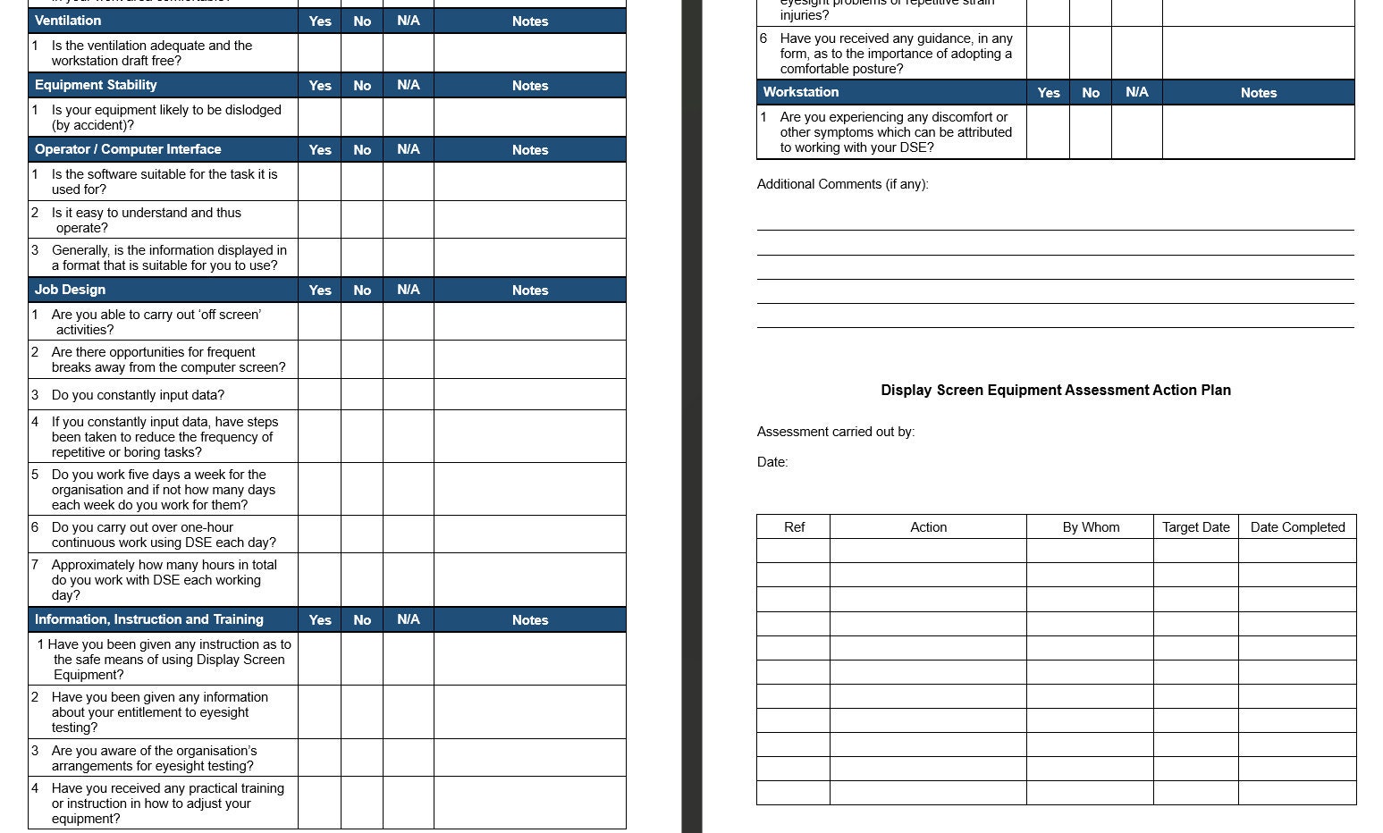 Bundle Complete Workplace Wellness Made Easy: Ergonomic Assessment and ...