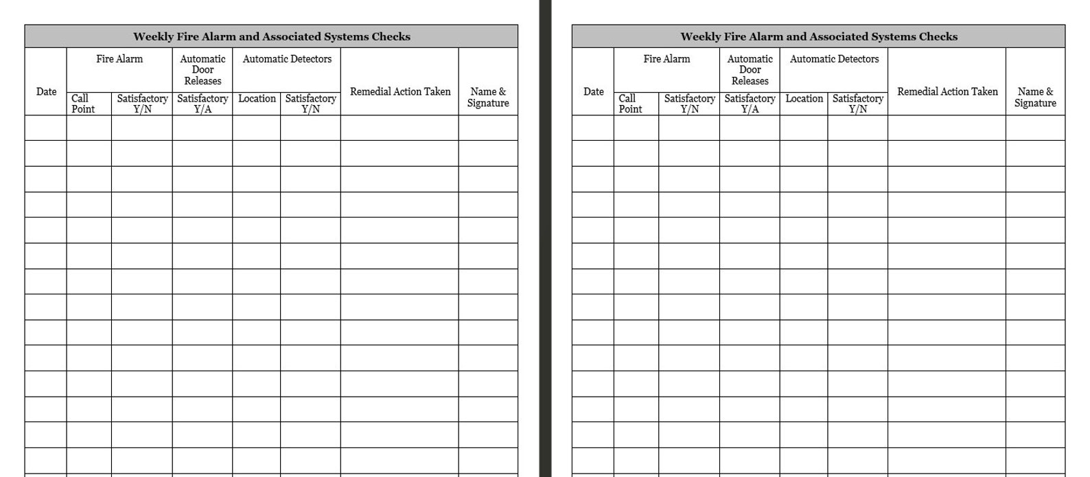 Fire Safety Log Book - Perfectly Detailed | Fire Safety Log Book ...