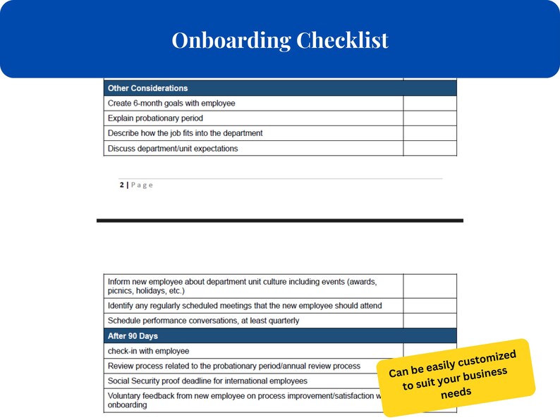 Employee Onboarding Checklist Template | HR Essentials for Small ...