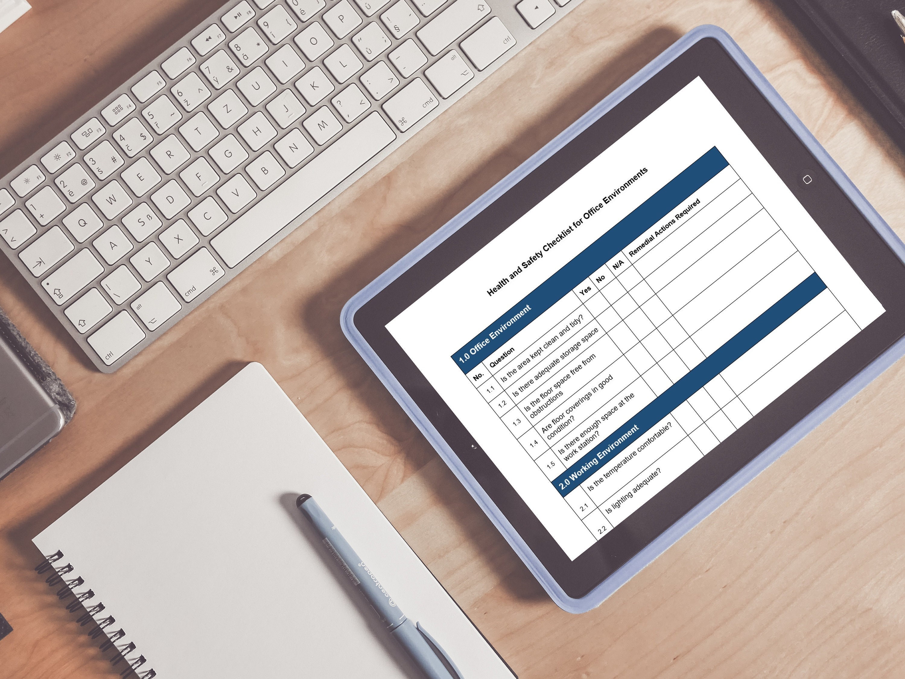 Comprehensive Office Health and Safety Inspection Checklist Form ...