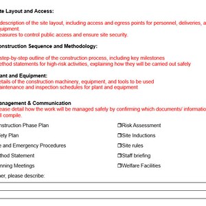Comprehensive Construction Phase Plan Digital Template | Editable Word ...