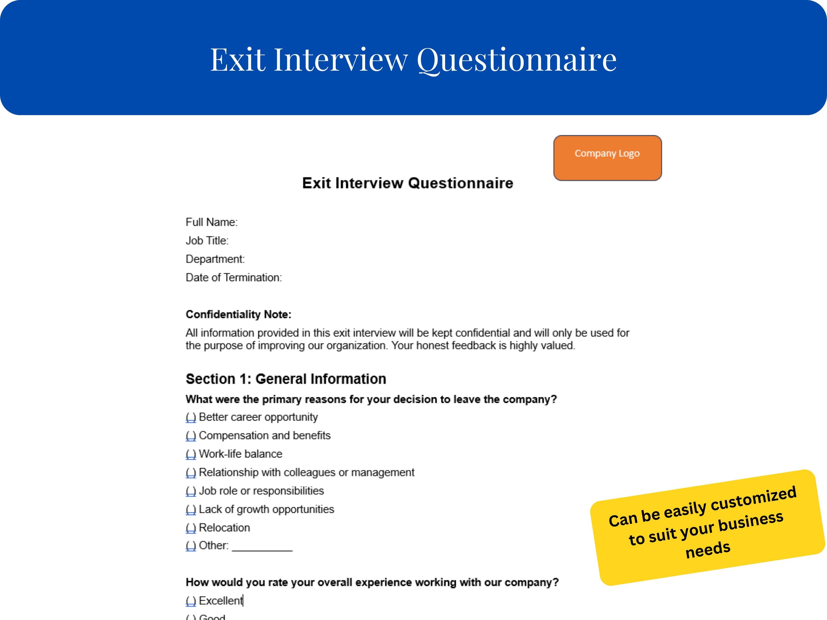 HR Offboarding Toolkit: Leavers Checklist, Exit Interview (templates ...