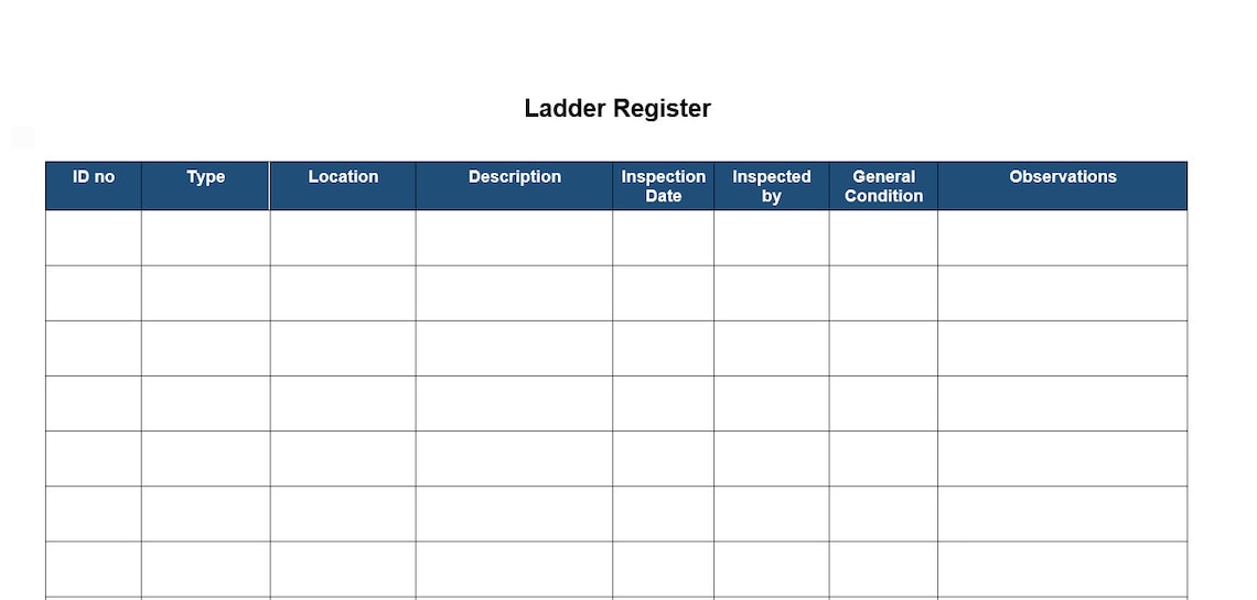 Ladder Inspection Checklist Stay Safe on Your Next Climb Comprehensive ...