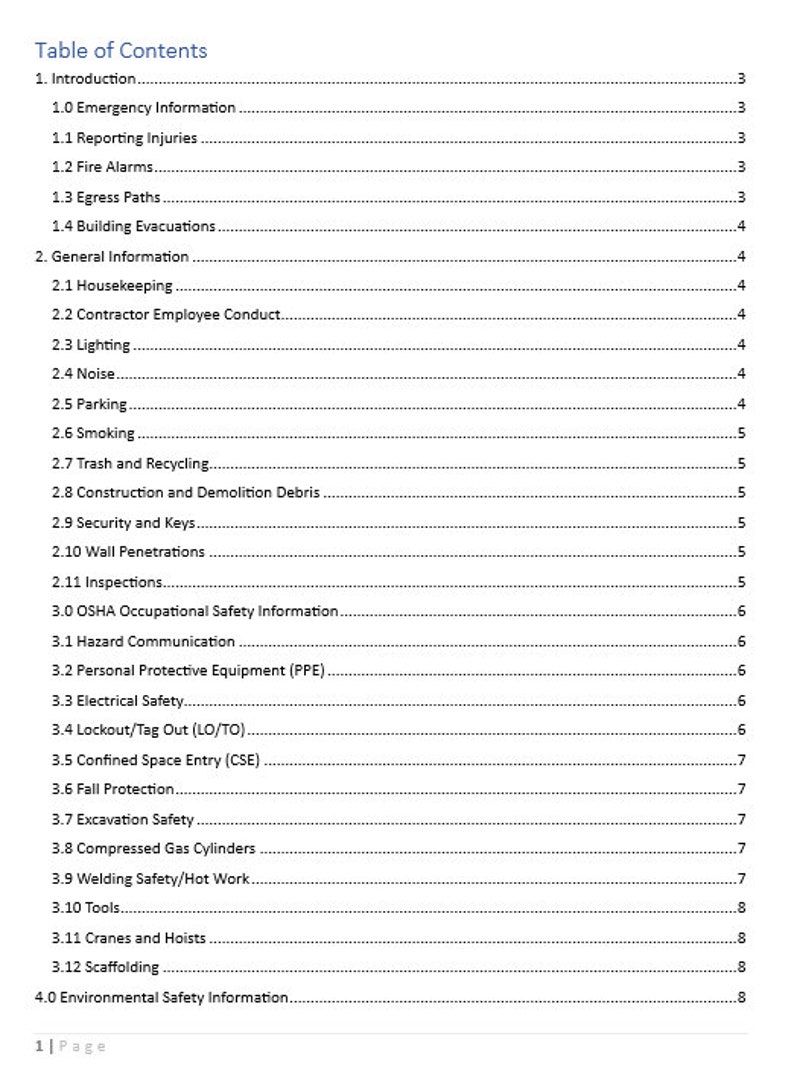 Contractor Safety Handbook - the Definitive Guide and Handbook for H&S ...