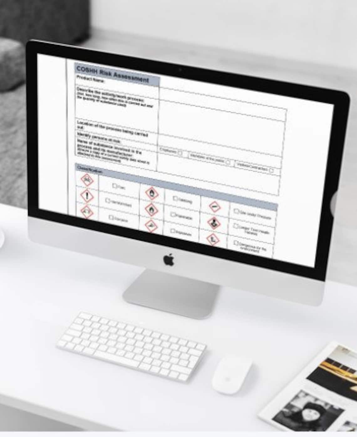 COSHH Risk Assessment Template | COSHH Risk Assessment Checklist ...