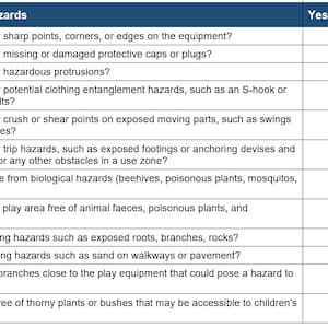 Complete Playground Safety Inspection Template | Playground Inspection ...
