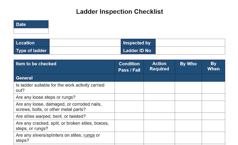 Ladder Inspection Checklist - Stay Safe on Your Next Climb ...