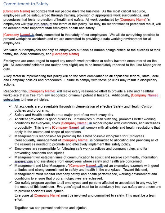 Comprehensive 27 Pages Construction Employee Safety Handbook | Employee ...