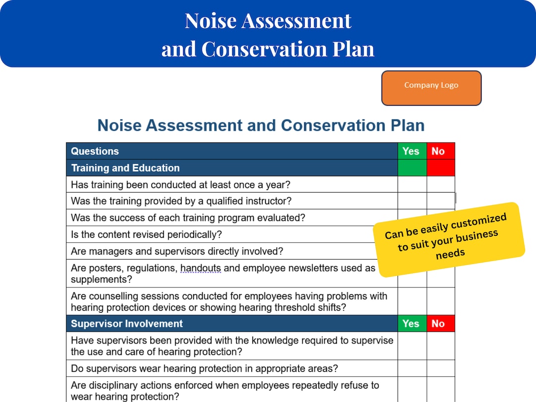 Comprehensive Noise Assessment and Conservation Plan Template ...