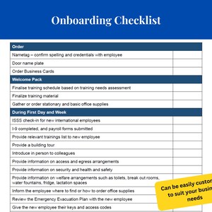 Employee Onboarding Checklist Template | HR Essentials for Small ...