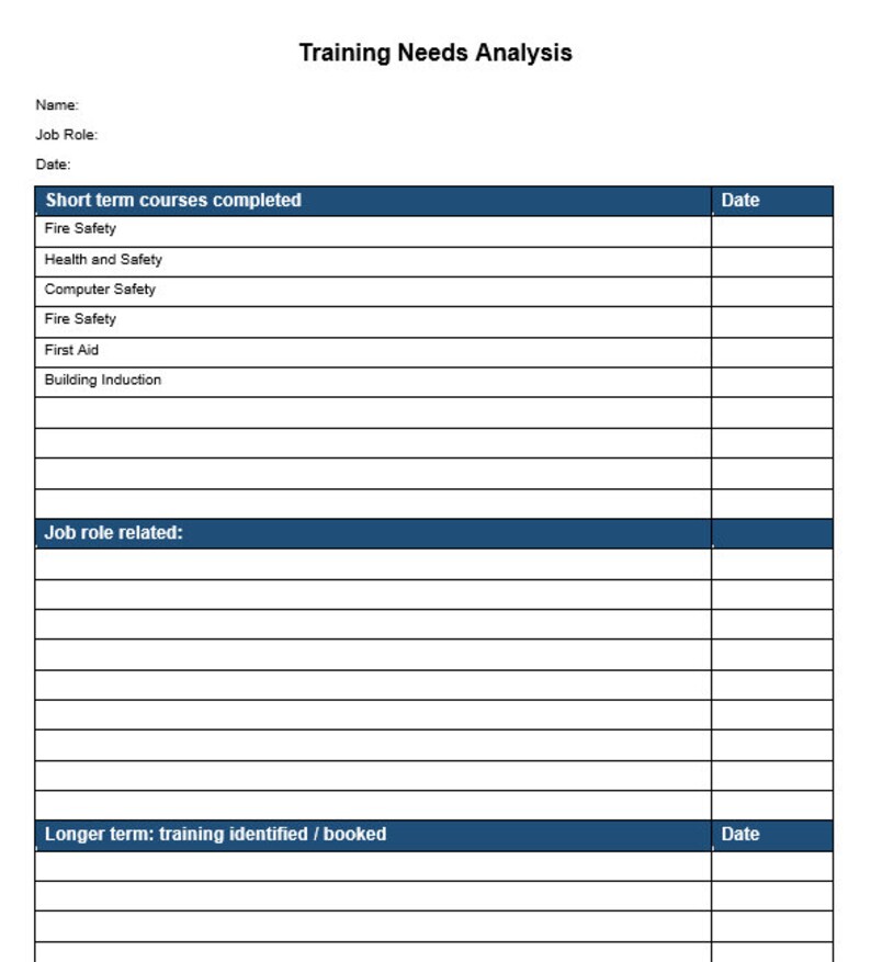 Complete Health and Safety Induction Template | Health and Safety ...