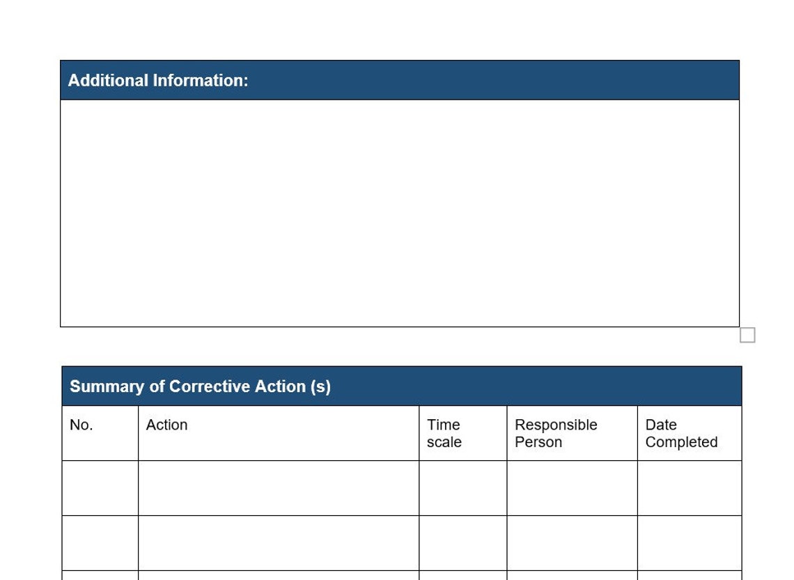 Comprehensive Office Health and Safety Inspection Checklist Form ...