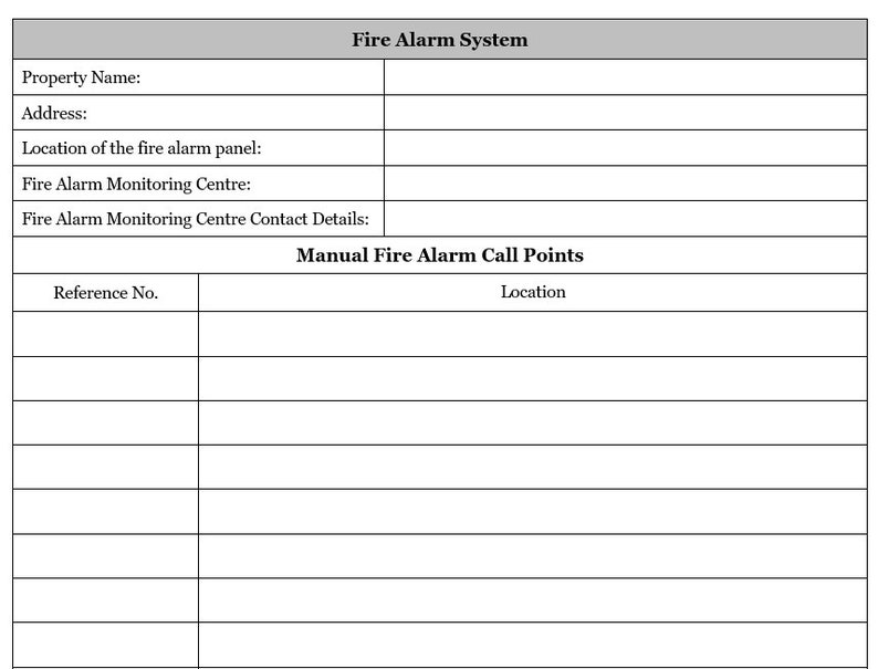 Fire Safety Log Book - Perfectly Detailed | Fire Safety Log Book ...