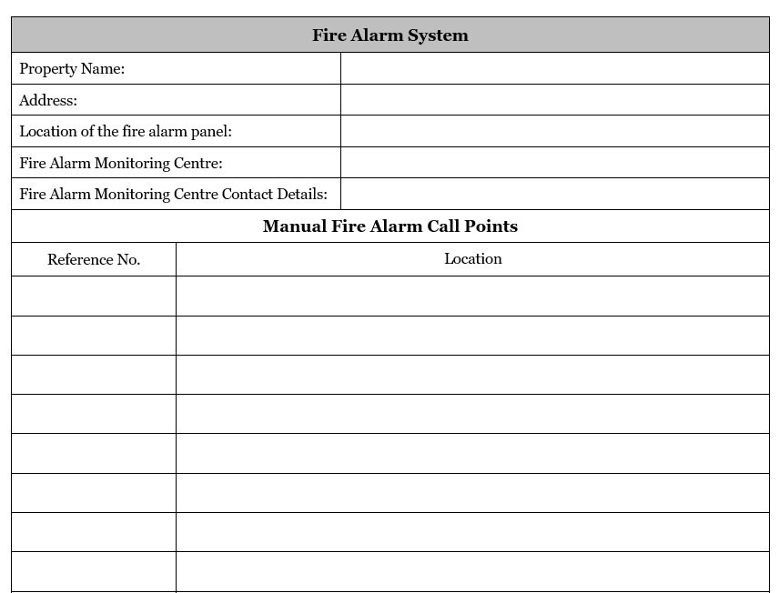 Fire Safety Log Book - Perfectly Detailed | Fire Safety Log Book ...