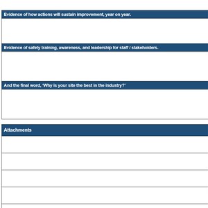 Complete Safety Award Nomination Form - Employee Recognition Template ...