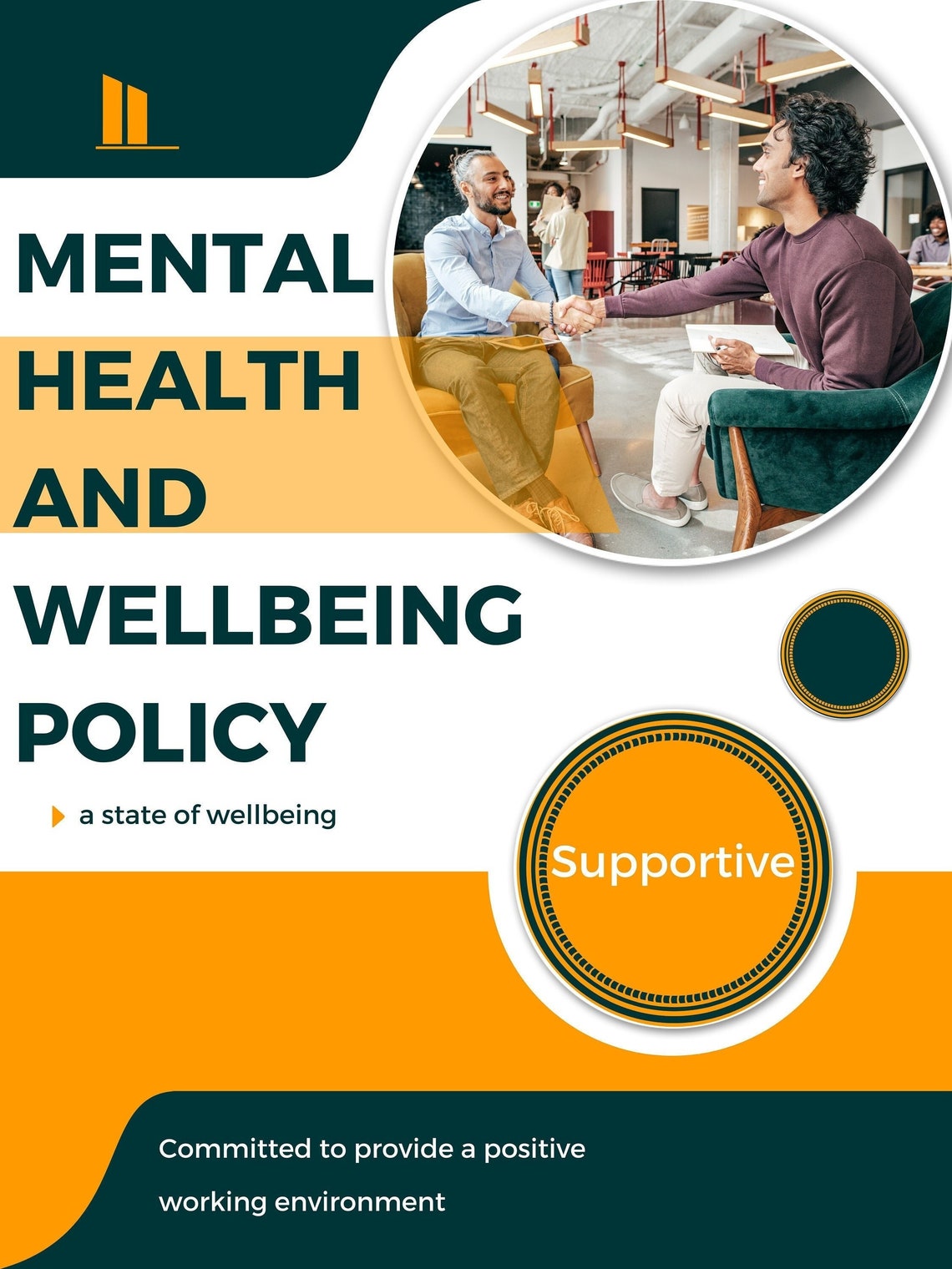 Mental Health Policy Template for Workplace Wellbeing - Editable Word ...