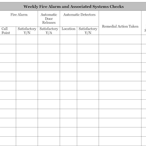 Fire Safety Log Book - Perfectly Detailed | Fire Safety Log Book ...