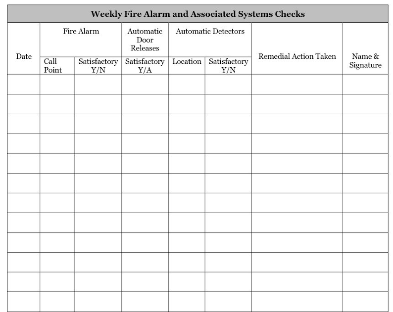 The Most Complete Fire Safety Log Book Fire Safety Log Book Printable ...