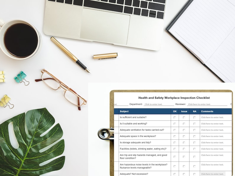 Workplace Inspection Checklist Template Word | Comprehensive H&S ...