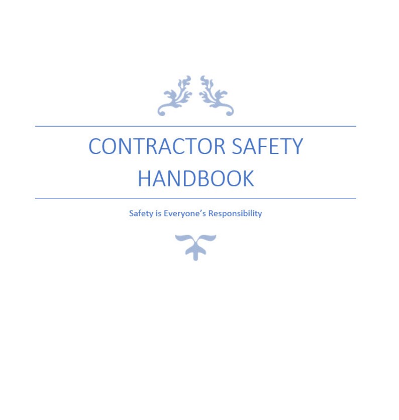Contractor Safety Handbook - the Definitive Guide and Handbook for H&S ...