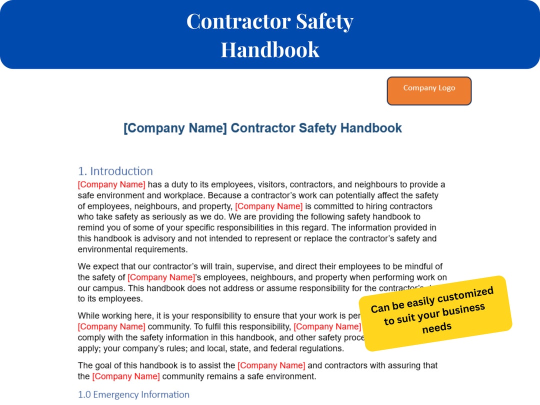 Contractor Safety Handbook - the Definitive Guide and Handbook for H&S ...