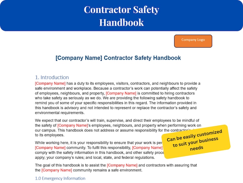Contractor Safety Handbook - the Definitive Guide and Handbook for H&S ...