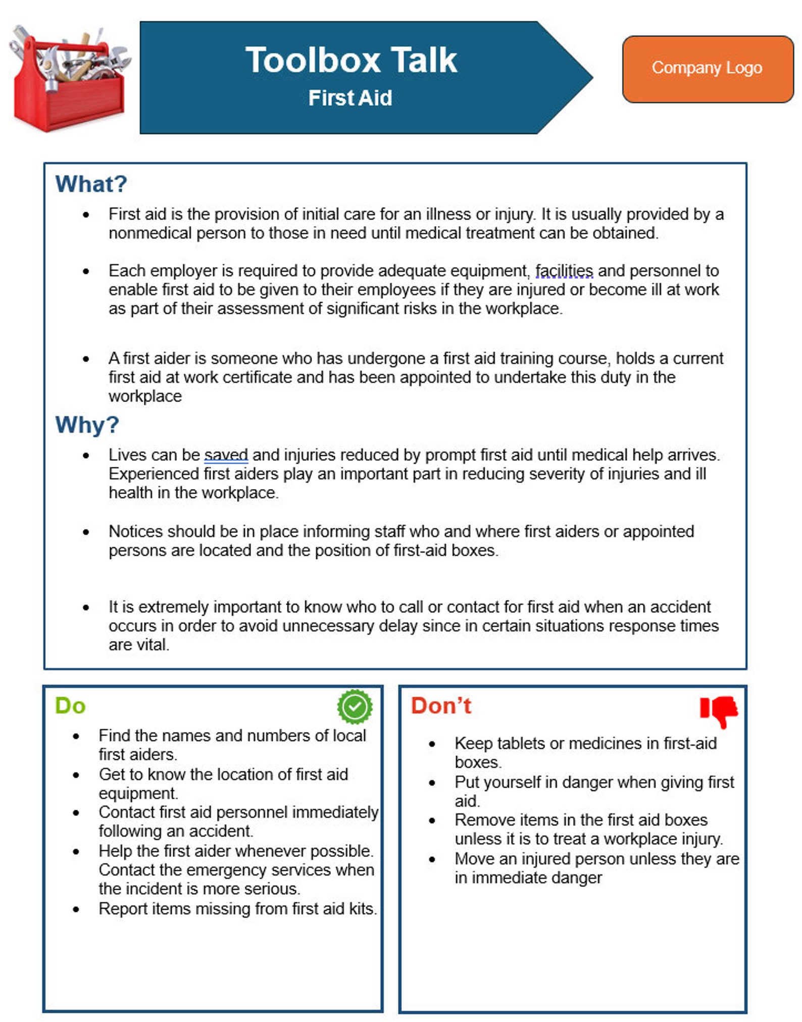 Toolbox Talks Bundle: Workplace Health & Safety Compliance (digital ...