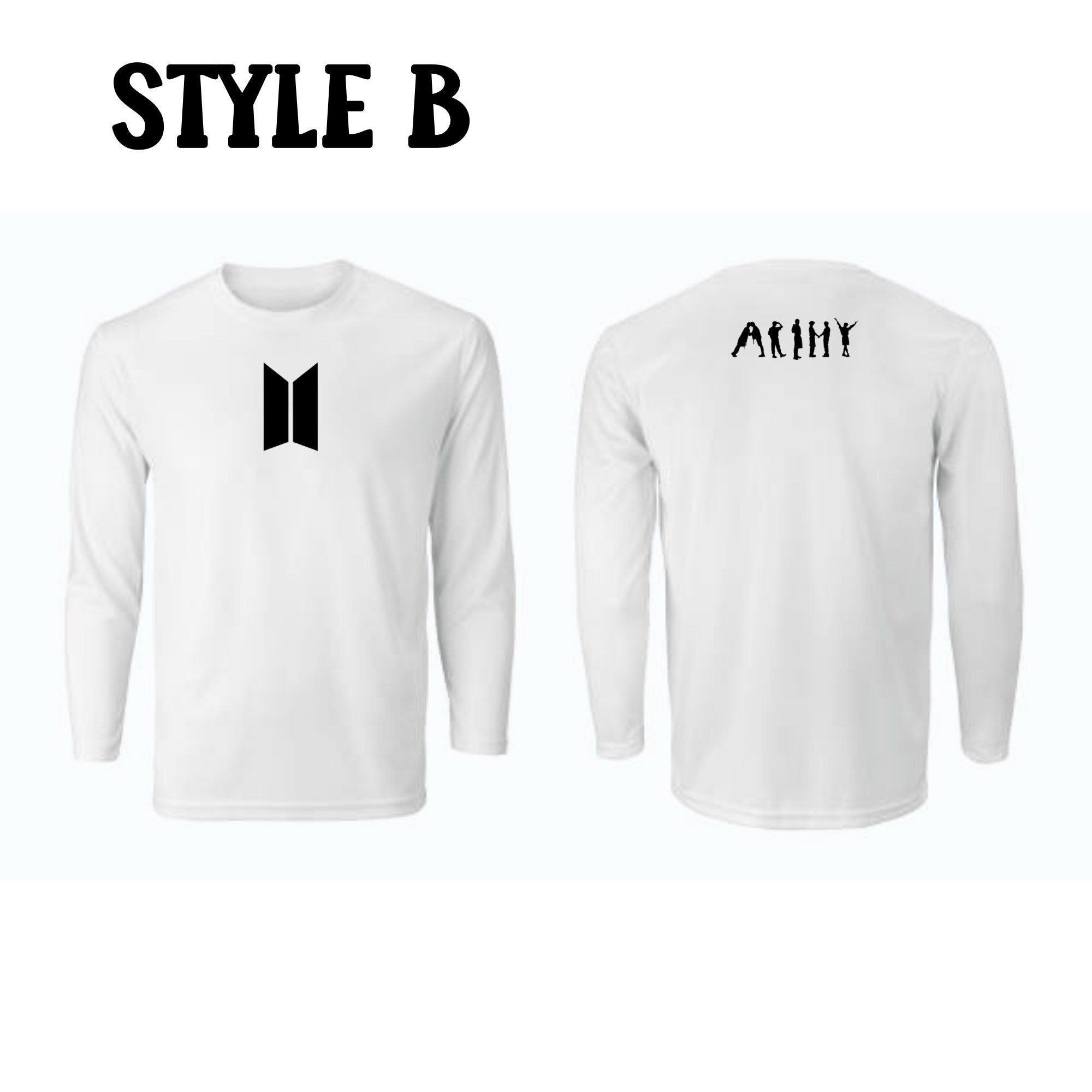 BTS Logo Shirt BTS Long Sleeves BTS Army Merch - Etsy Australia