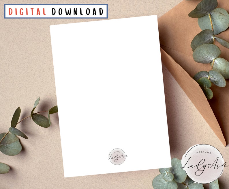 Printable Thank You Card, 5x7 Inch Card, Thanks for Having My Back ...