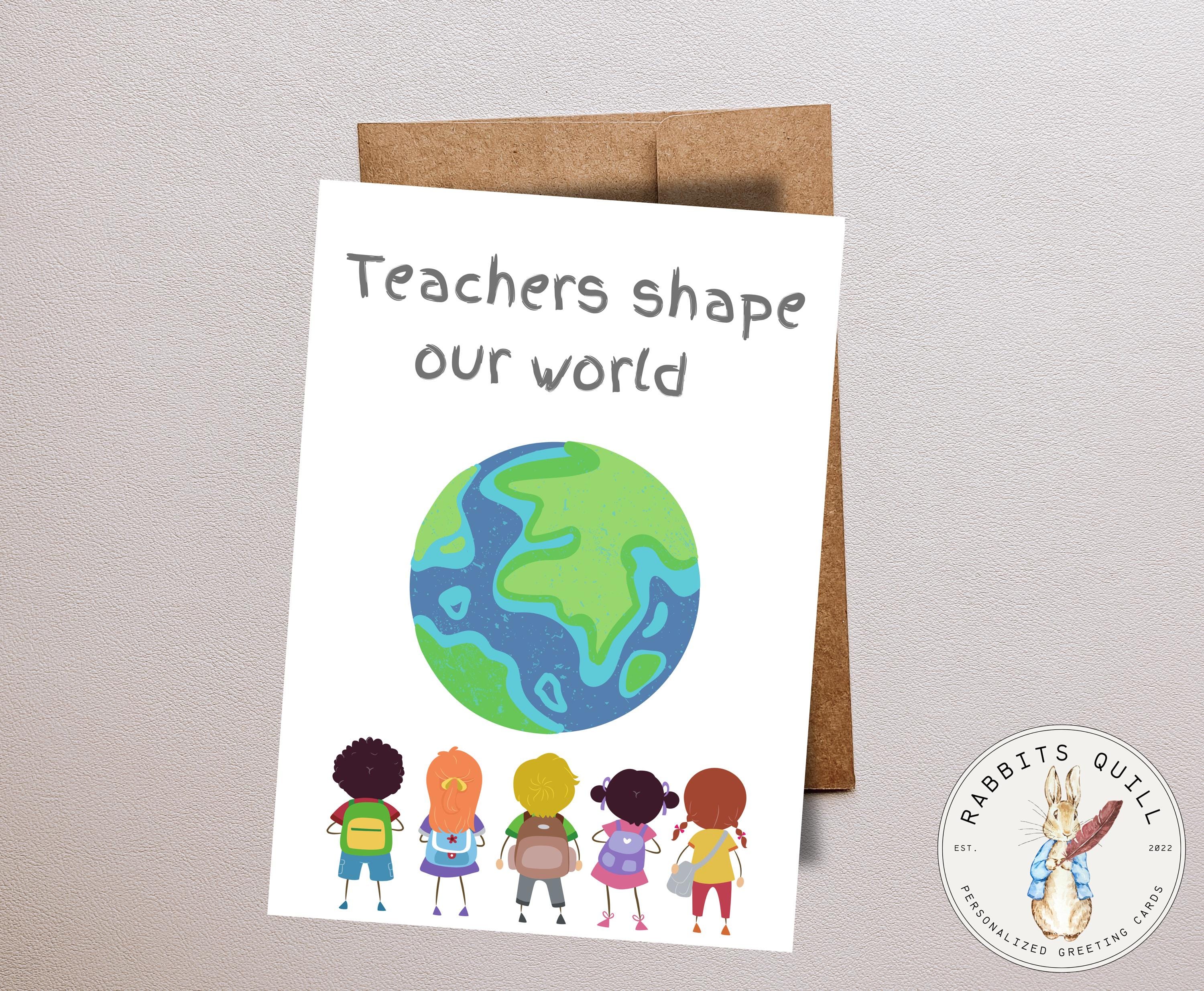 Printable Teacher Appreciation Card, 5x7 Inch Card, Teacher Thank You ...