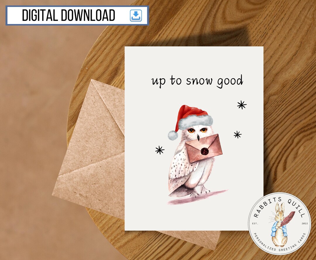Funny Christmas Card Printable, 5x7 Inch Card, Digital Download, Happy ...