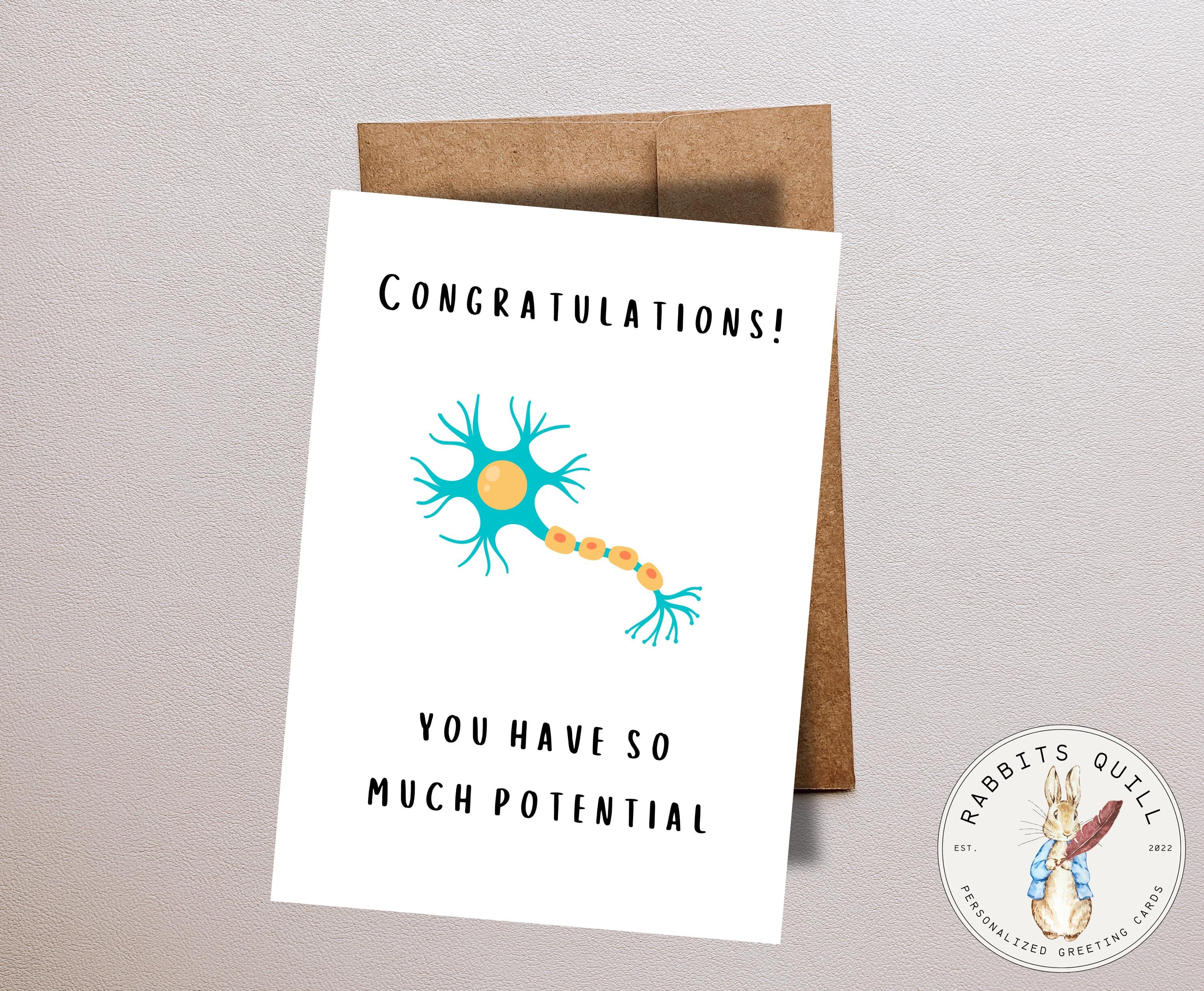 Funny Congratulations Card Printable, Digital Download, 5x7 Inch Card ...