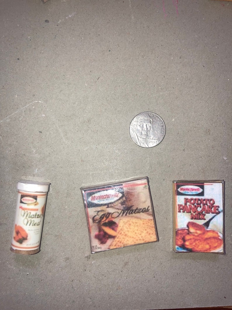 1:6 Jewish Holiday Judaica Kosher Food Miniatures Dollhouse Decor ...