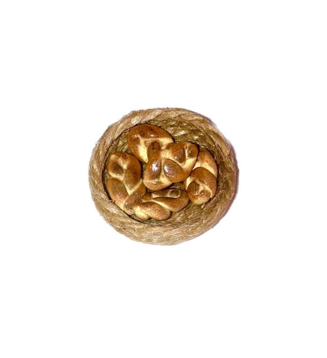 Dollhouse Miniature Challah Bread in Basket, 1:12 Scale - Etsy