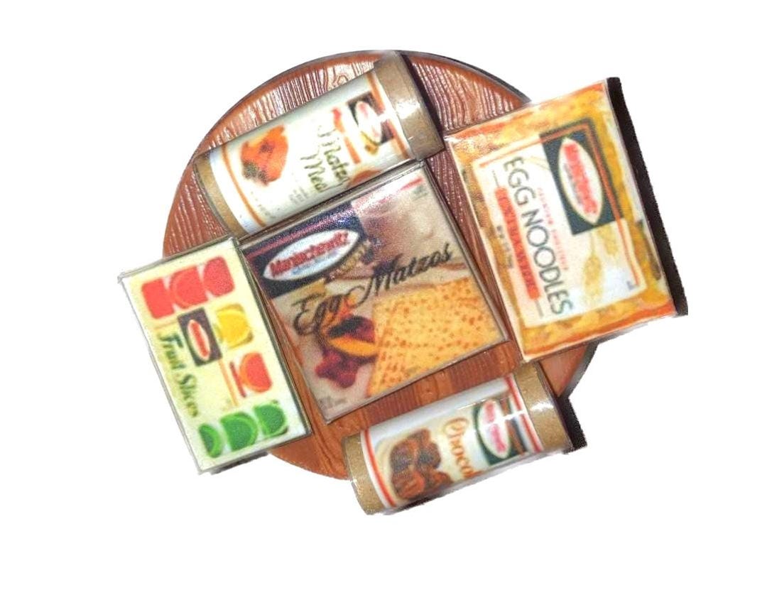Jewish Holiday Judaica Kosher Food Miniatures Dollhouse Decor ...