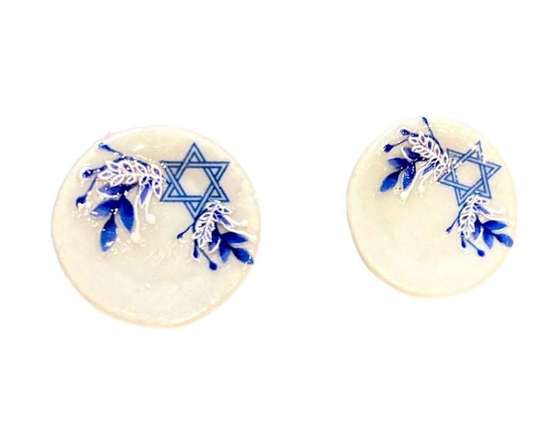 Israel Themed Jewish Platter Plate for Dollhouse Jewish Miniature 1:12 ...