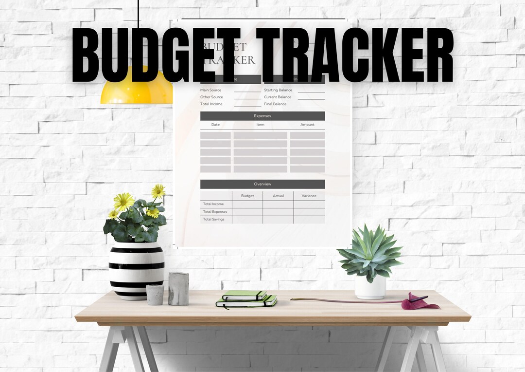 Budget Tracker | Printable Documents | Income Tracker | Bills Tracker ...