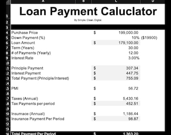 36 Month Loan Payment Calculator - Etsy