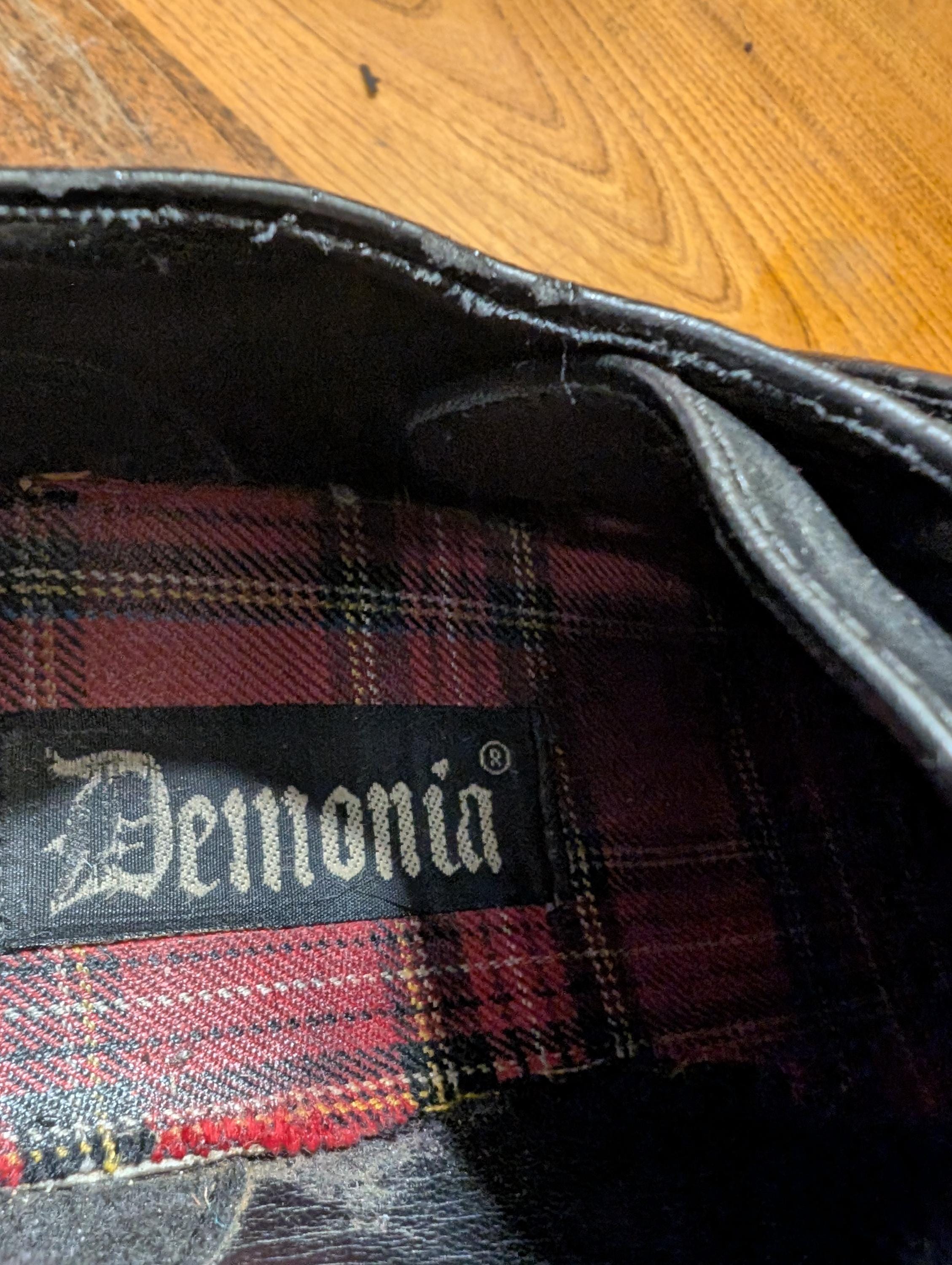 Demonia Vintage Platform Shoes Style Dank-108 Skull & Cross Bones Women ...