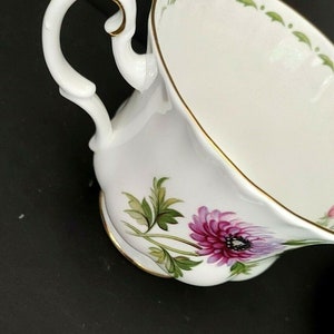 ROYAL ALBERT MARCH Anenomes Teacup and Saucer Flower of the Month 1950 ...