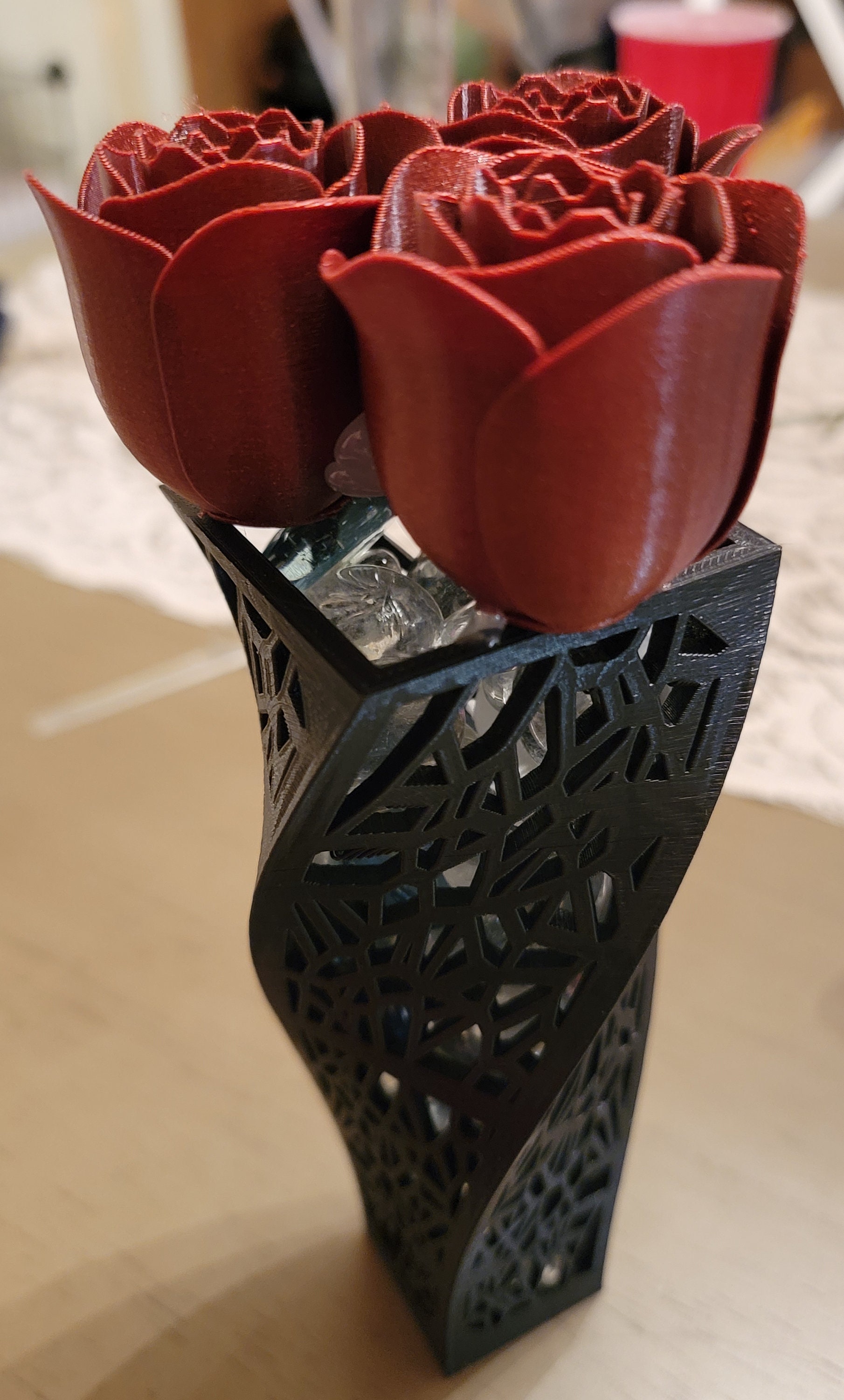 2" Red Rose (PLA 3D PRINTED) - Etsy