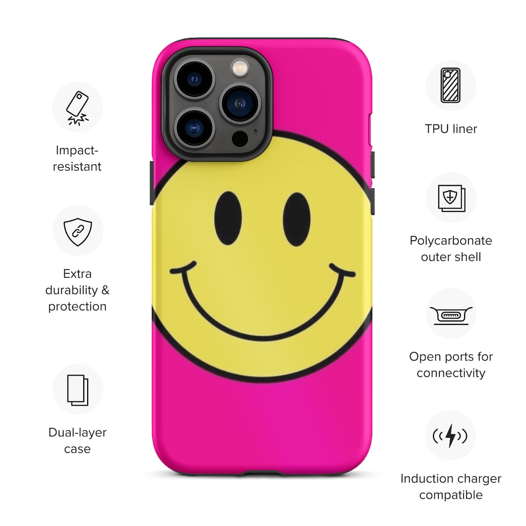 ICONIC SMILEY Tough iPhone Case - Etsy