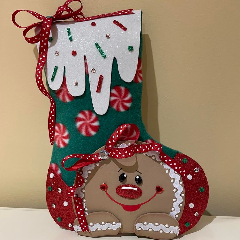Gingerbread Stocking - Etsy
