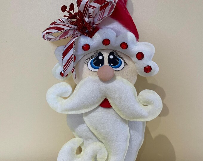 Santa Head Attachment Santa Attachment Christmas Attachment Wreath ...