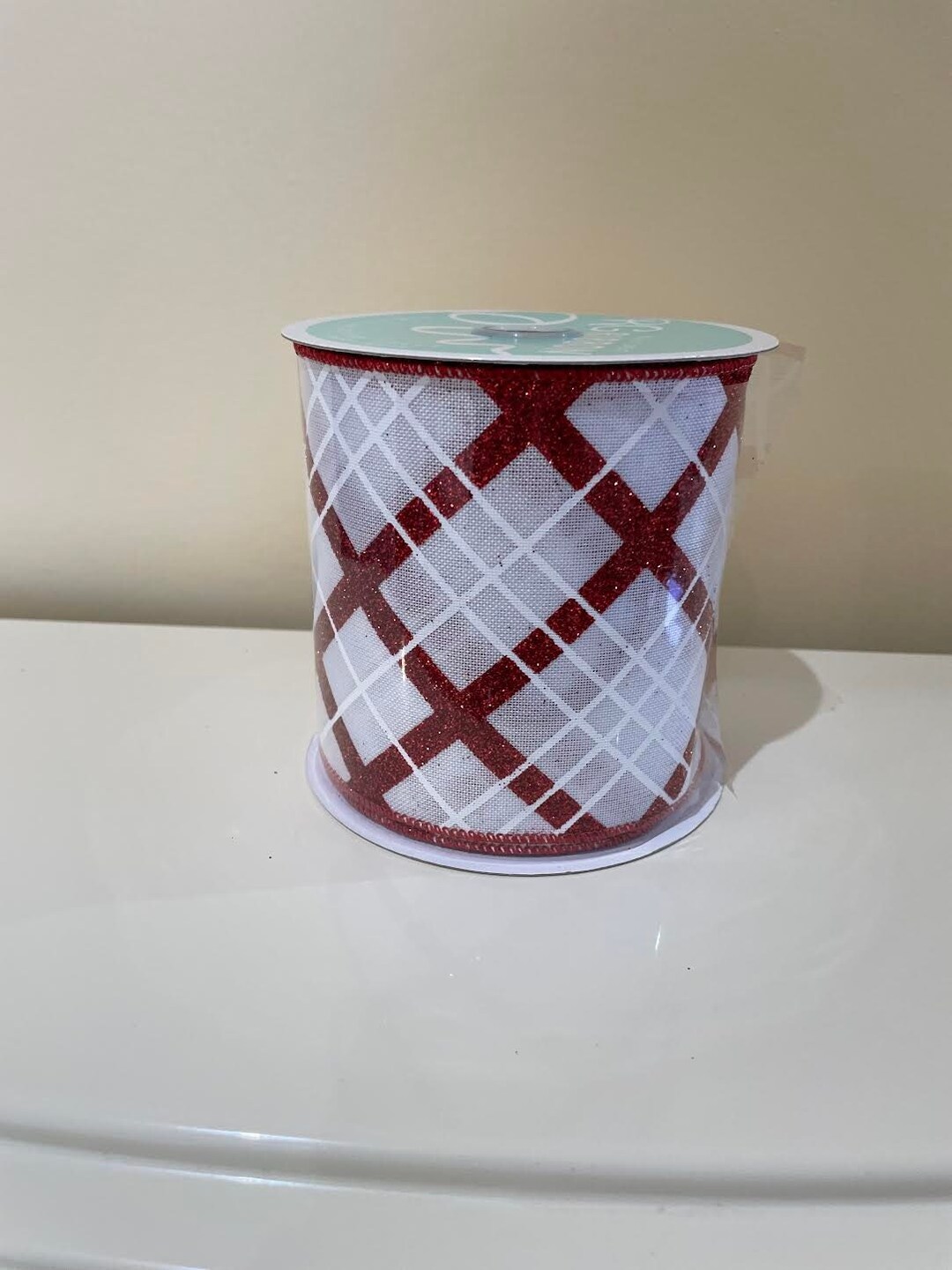 Red and White Checkered Ribbon | Patriotic Ribbon | Christmas Ribbon ...