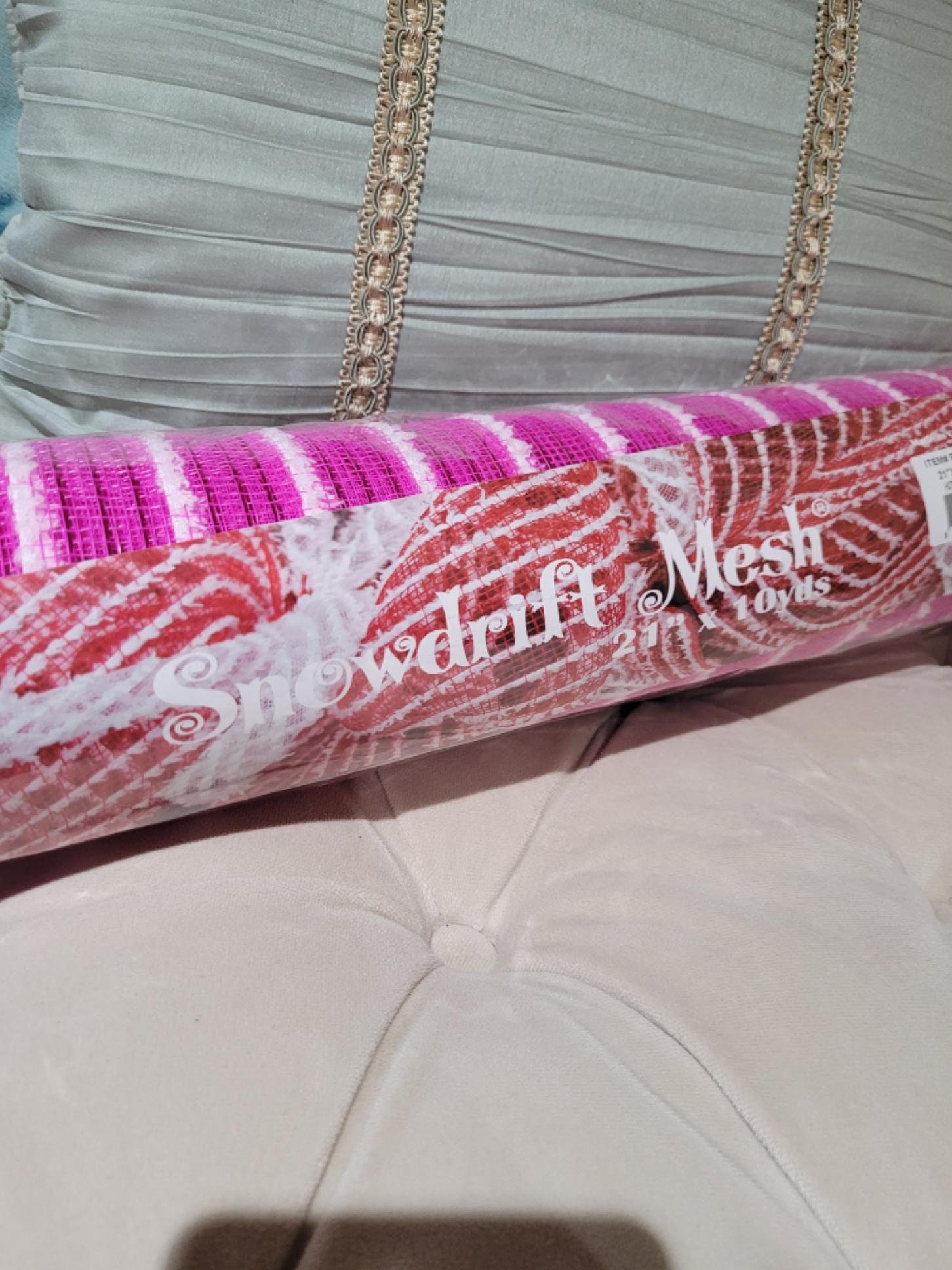 Fuchsia Snowdrift Metallic Mesh 21 X 10 Yard Roll - Etsy
