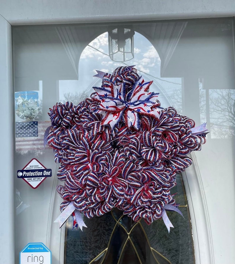 Patriotic RWB Star Wreath Star Wreath Patriotic Wreath Wreath - Etsy
