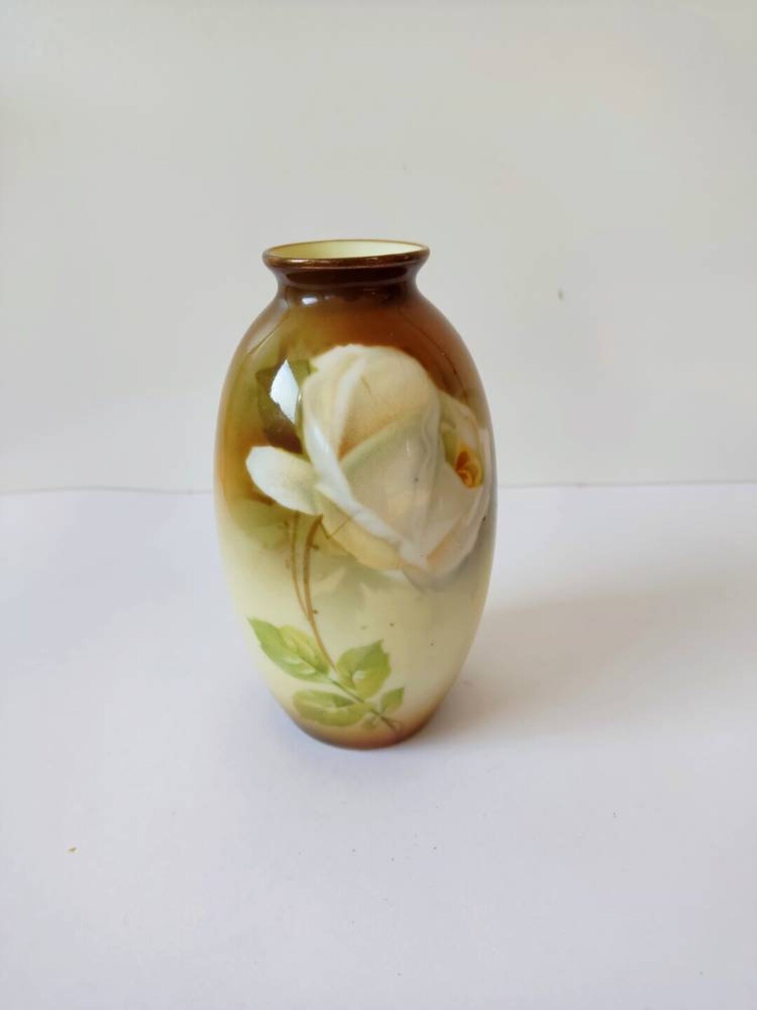 Antique Vase RS Suhl Prussia Hand Painted "yellow Roses" - Etsy
