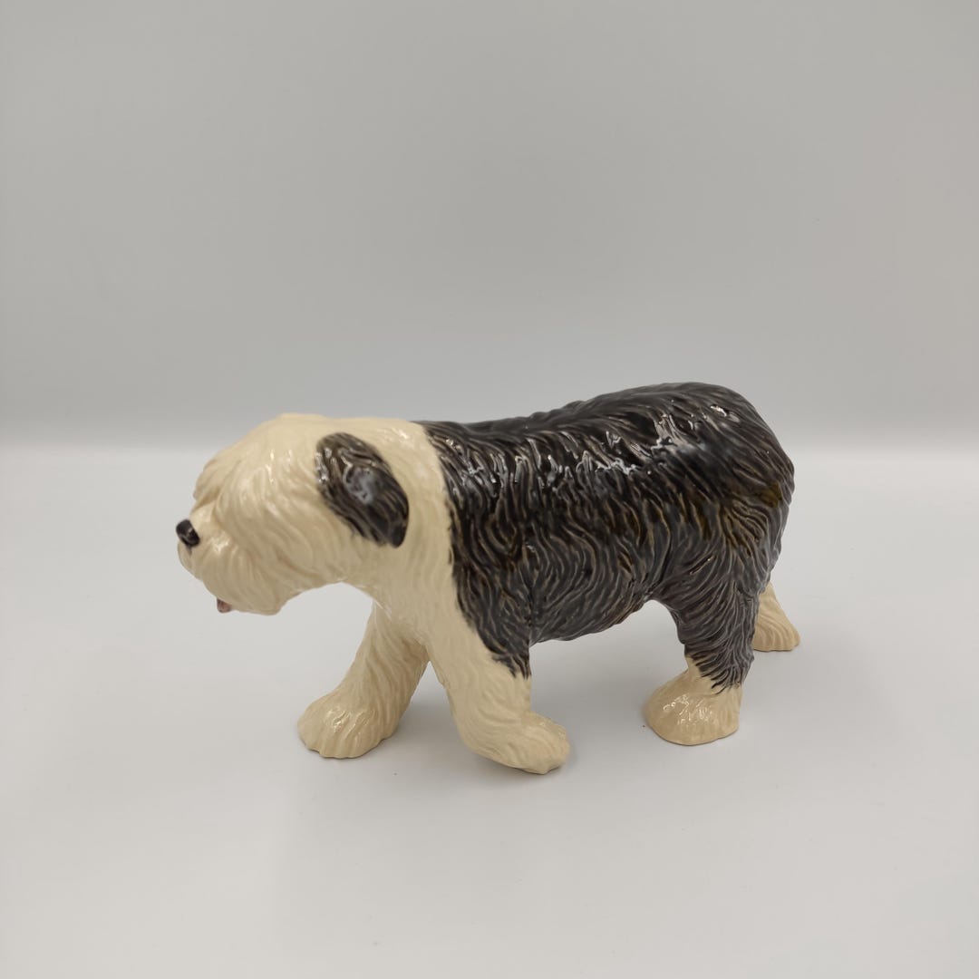 Vintage Ceramic Sheepdog Figurine – Beswick England Old English ...